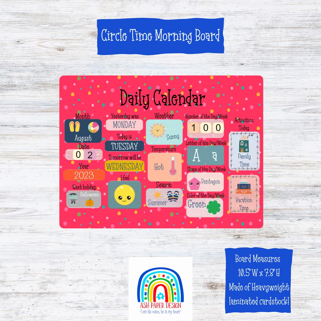 Establish Daily Routines Effortlessly With Our Fully Assembled Circle ...