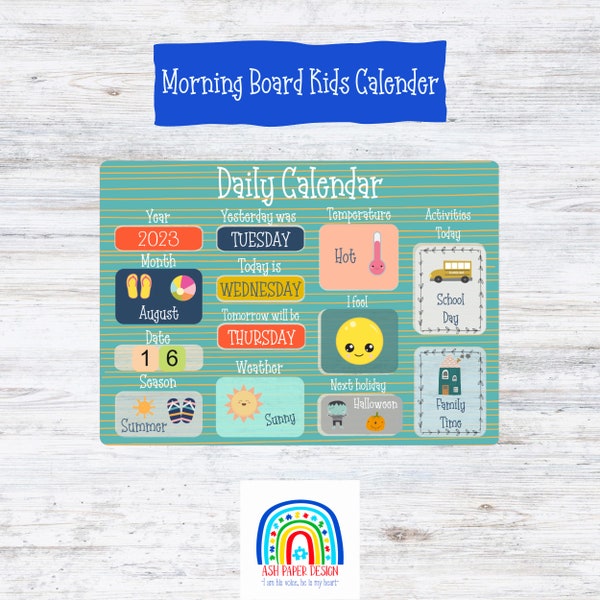 Montessori Calendar - Etsy