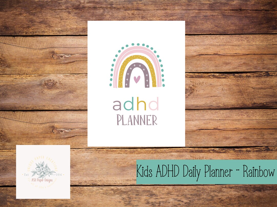 Printable and Editable Kids ADHD Planner Improve Time - Etsy