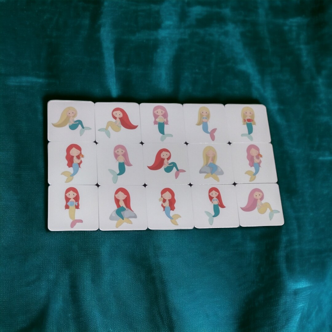Interactive Mermaid Memory Game Set, Perfect for Family Game Night and ...