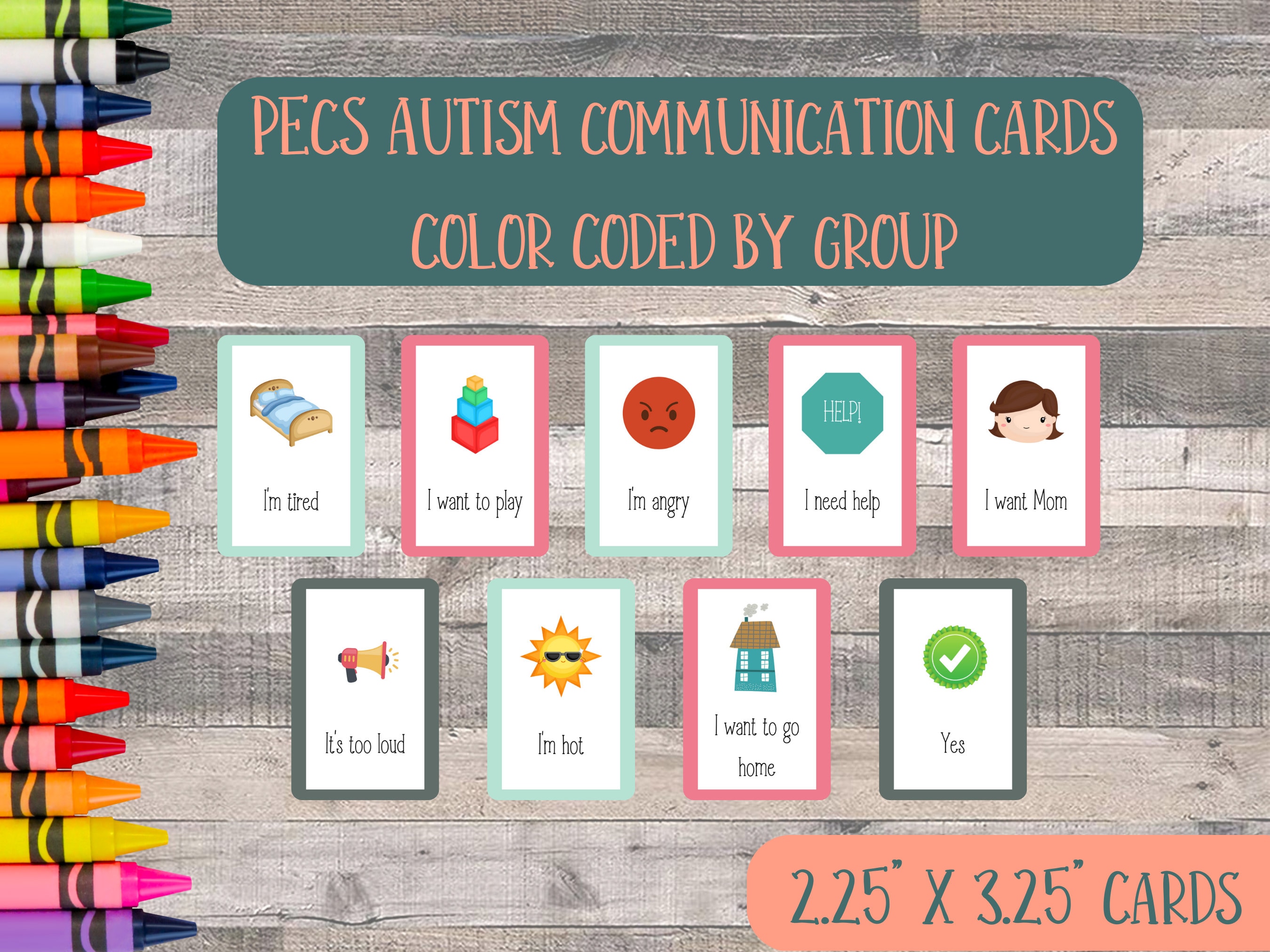 Autism Communication Cards, PECS Therapy Cards, Girls Autism Toys and ...