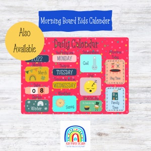 Morning Board Kids Calendar, Click Here to Get Your FULLY ASSEMBLED ...
