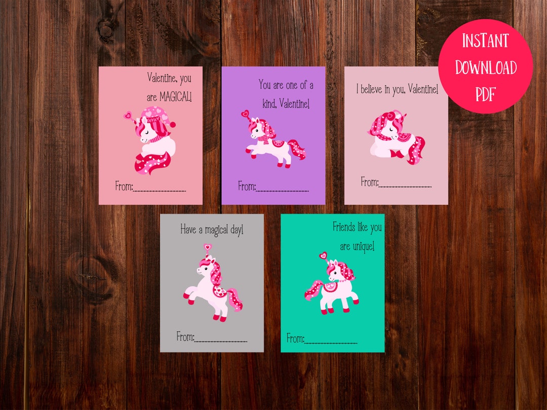 Printable Kids Classroom Valentines Cards, Click Here to Get Your ...