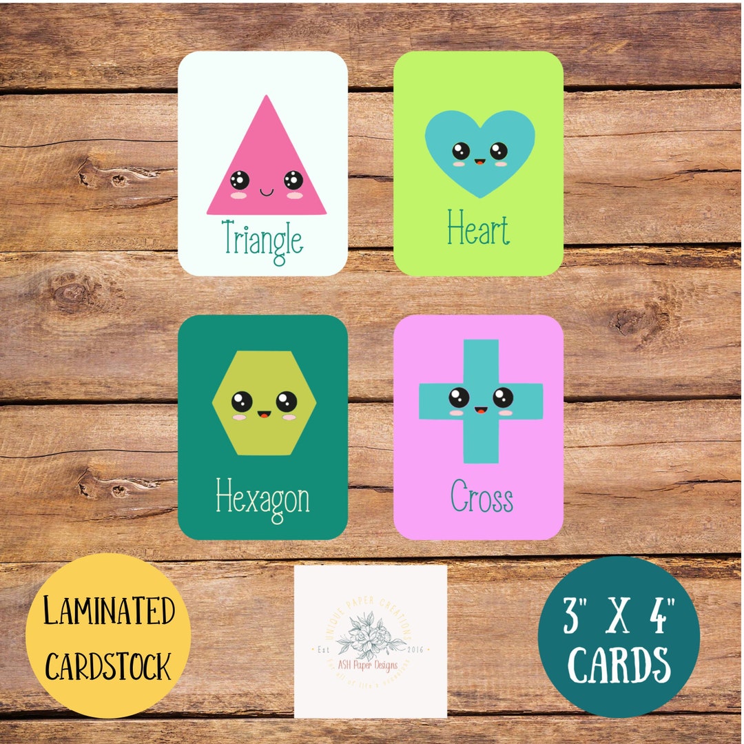 Engaging Shapes Flash Cards for Early Education and Autism Learning ...
