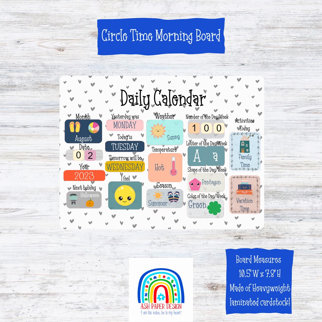 Establish Daily Routines Effortlessly With Our Fully Assembled Circle ...