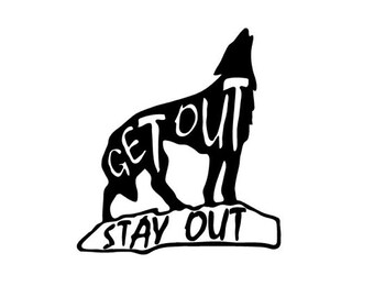 Coyote vinyl decal | Etsy