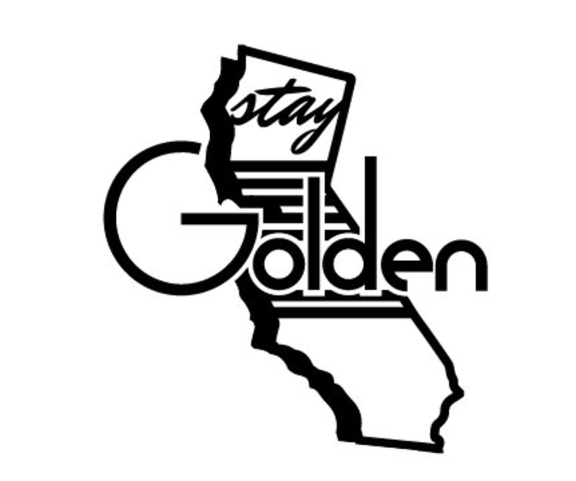 California Stay Golden Sticker | Etsy