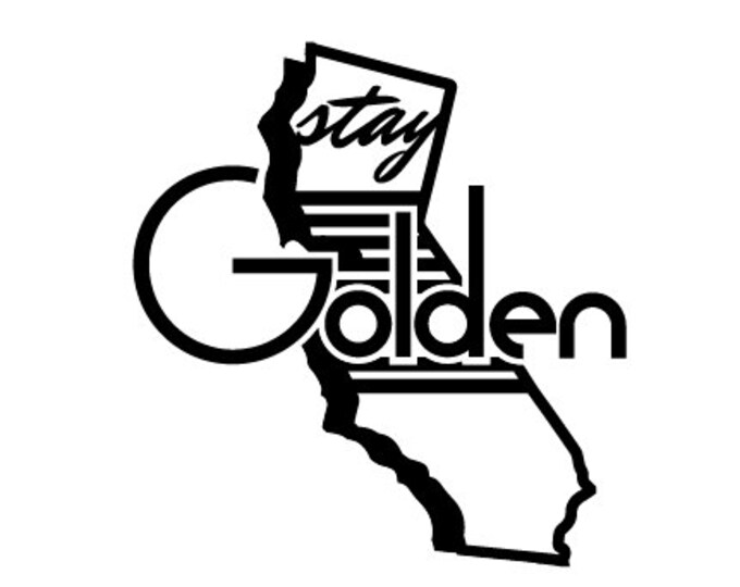 California Stay Golden Sticker - Etsy