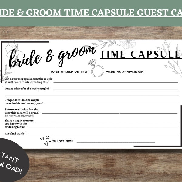 Wedding Time Capsule - Etsy