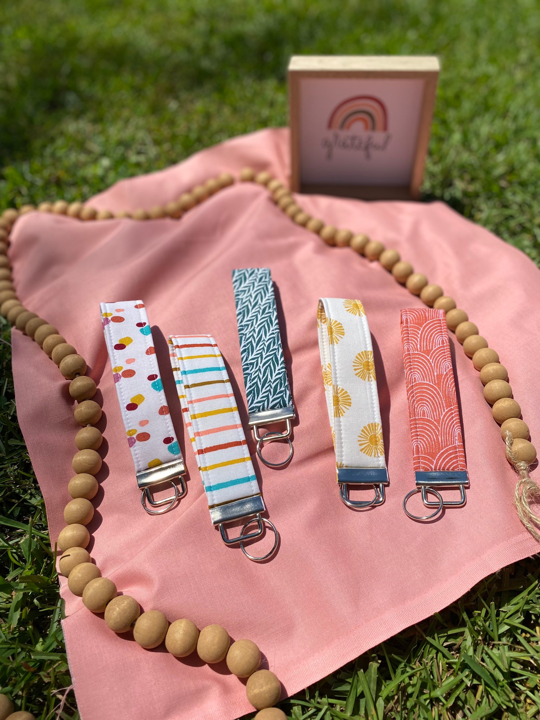 Minimalist Keychain Wristlet for Women Keyfob Gift for Her | Etsy