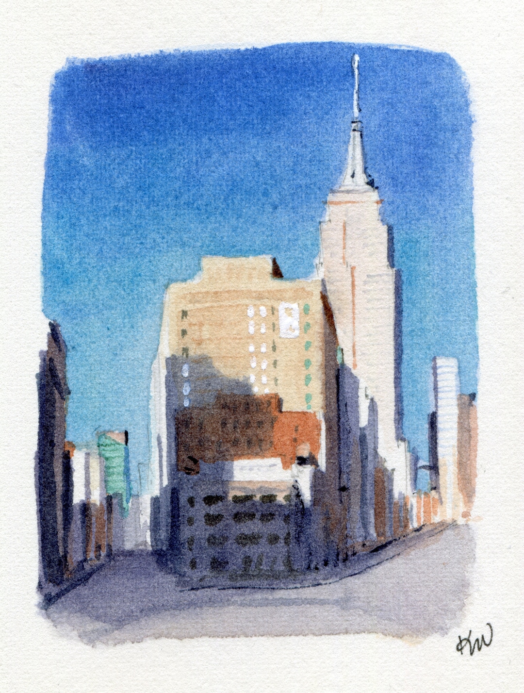 3x4" - Madison Square Park - Original Watercolor Painting - Etsy