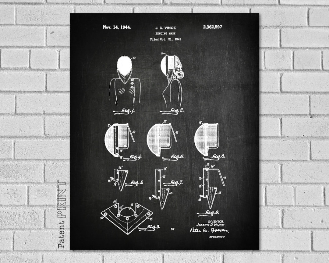 Fencing Mask, Fencing Gifts, Fencing, Fencing Art, Fencing Print ...