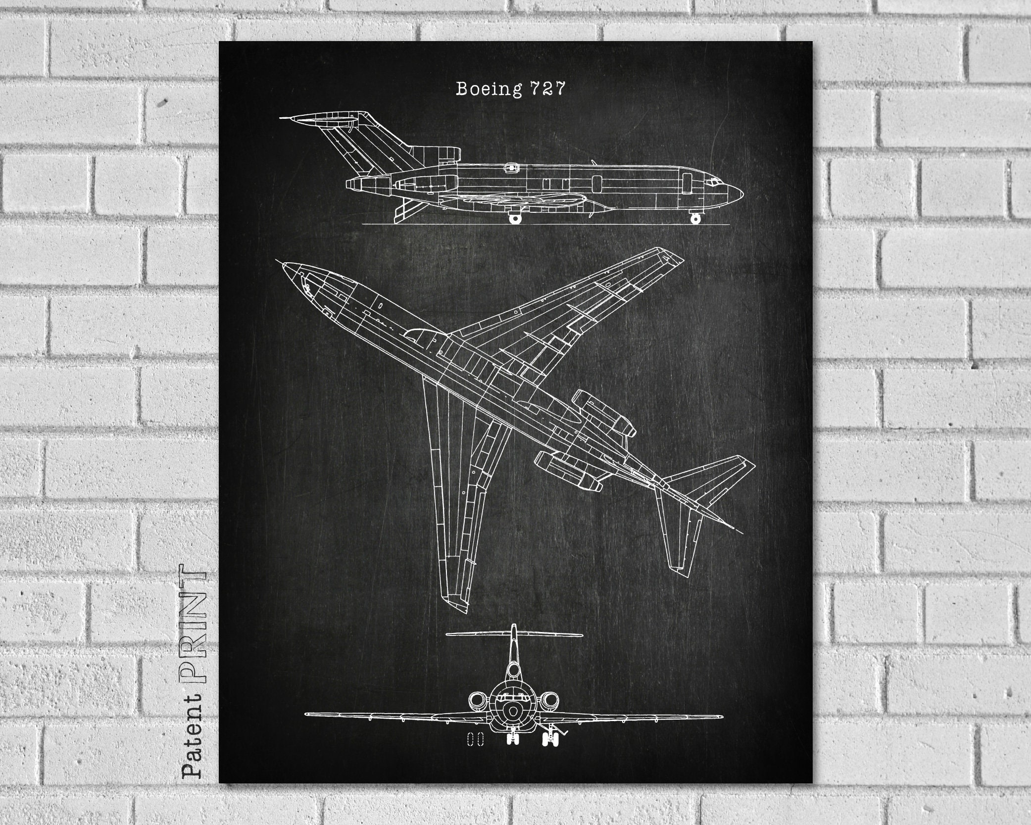 Boeing 727 Airplane Decor Aircraft Decor Plane Decor | Etsy