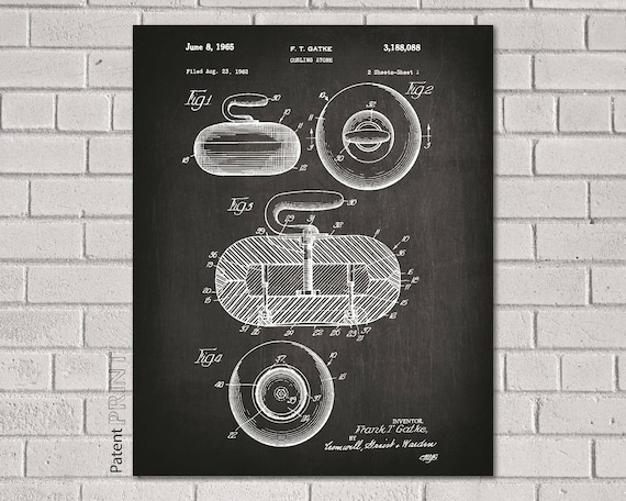 Curling Gifts Curling Sport Curling Rock Curling Stone | Etsy