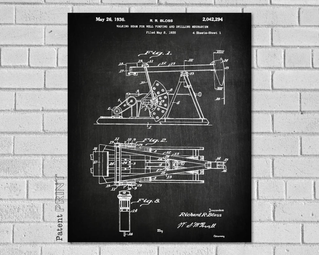 Oil Rig Decor, Oil Derrick, Oil Field Gift, Oil Pump Jack, Oil Field ...