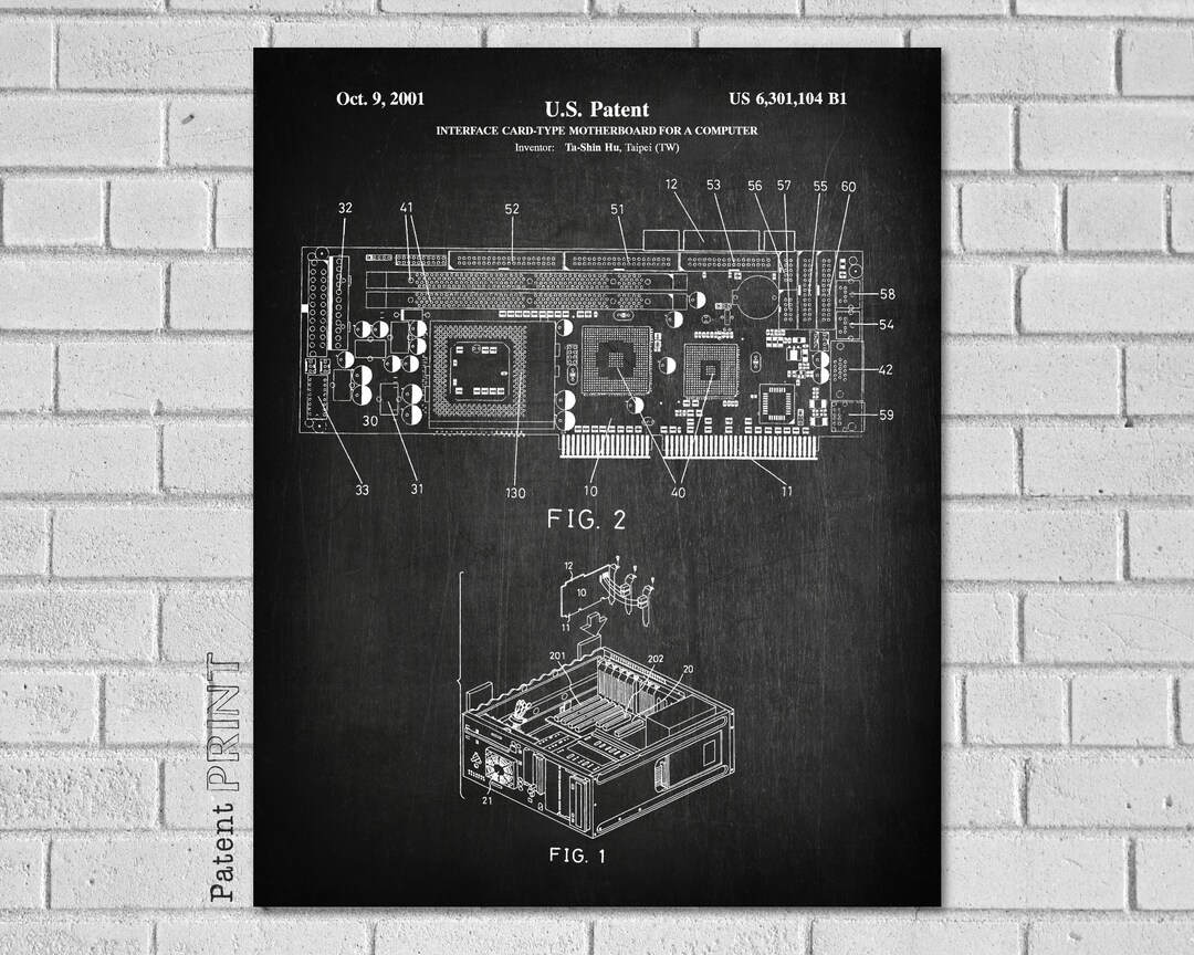 Computer Graphics Card - Computer Components Patent Print - Computer ...