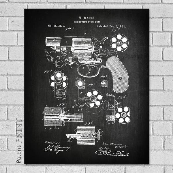 Colt Revolver Decor - Etsy