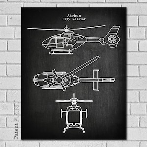 Airbus Helistar H135 Medical Helicopter Diagram Blueprint - H135 ...