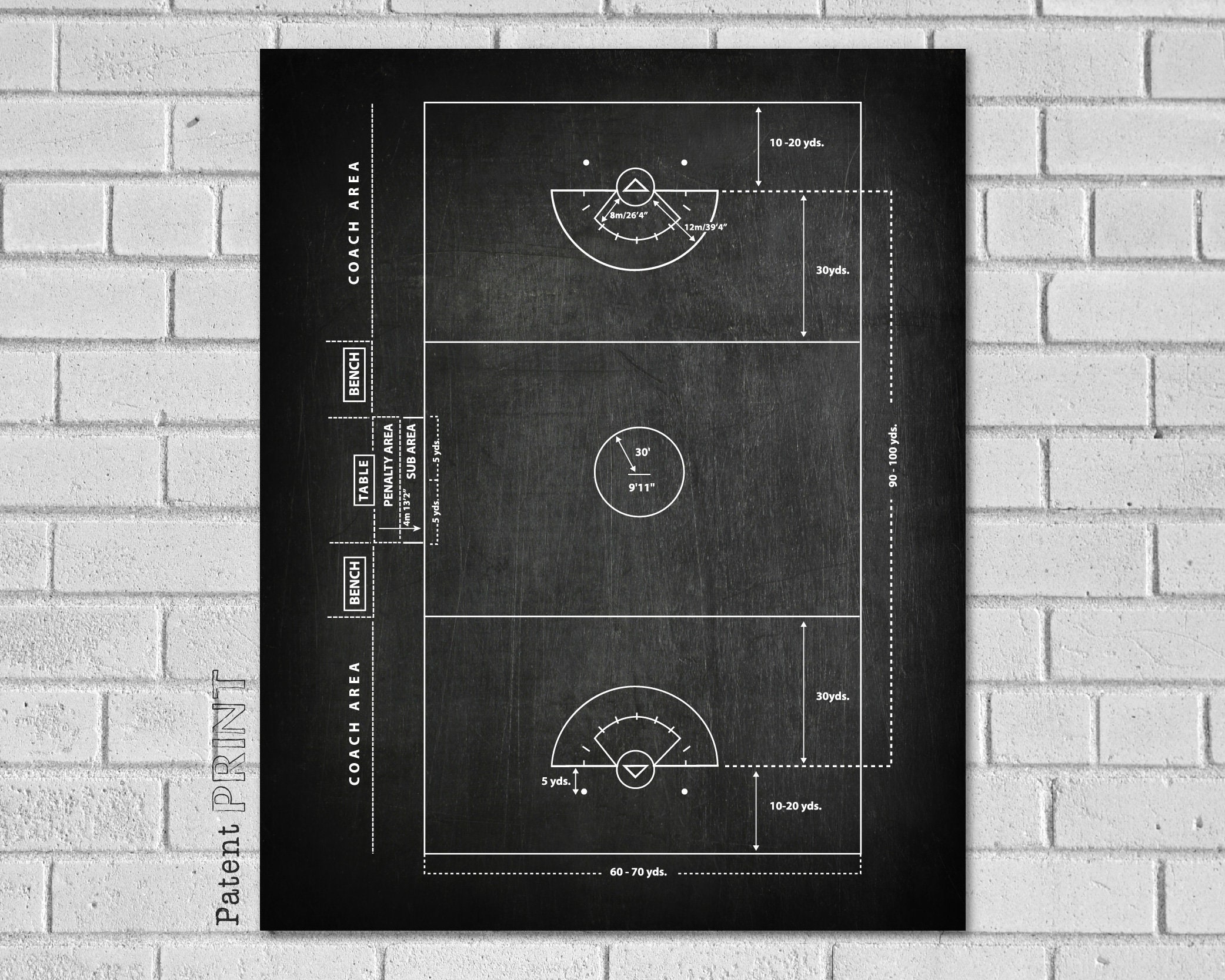 Women's Lacrosse Field - Lacrosse Wall Art - Lacrosse Art - Lacrosse ...