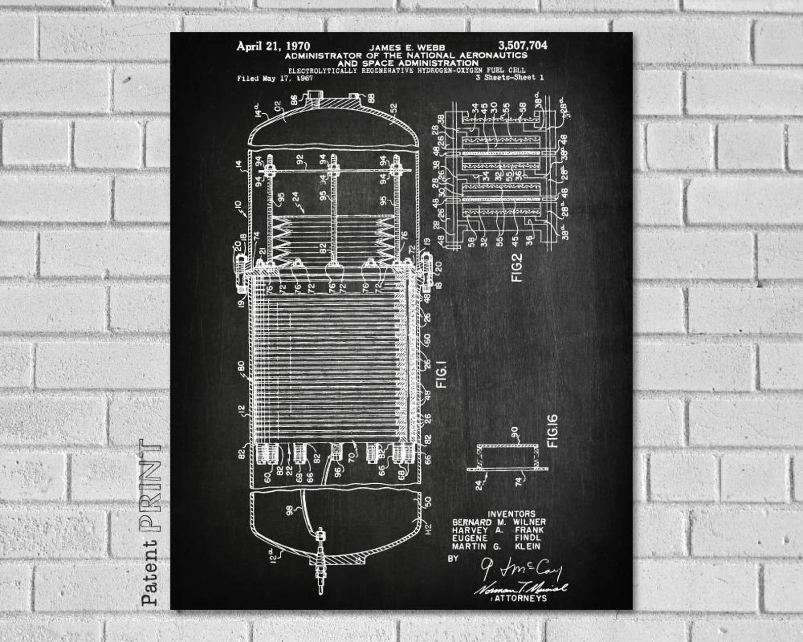 Hydrogen Fuel Cell Print, Hydrogen Art, Hydrogen Blueprint, Hydrogen ...