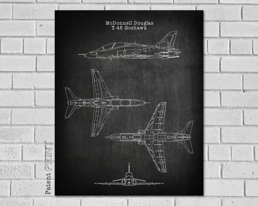 T-45 Goshawk - Mcdonnell Douglas T-45 Airplane - Aircraft Art - Plane ...