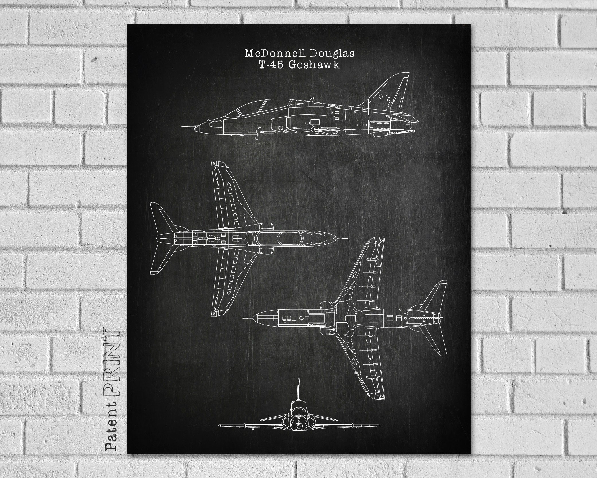 T-45 Goshawk McDonnell Douglas T-45 Airplane Aircraft Art | Etsy