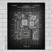 Computer Mother Board - Computer Components Patent Print - Computer ...