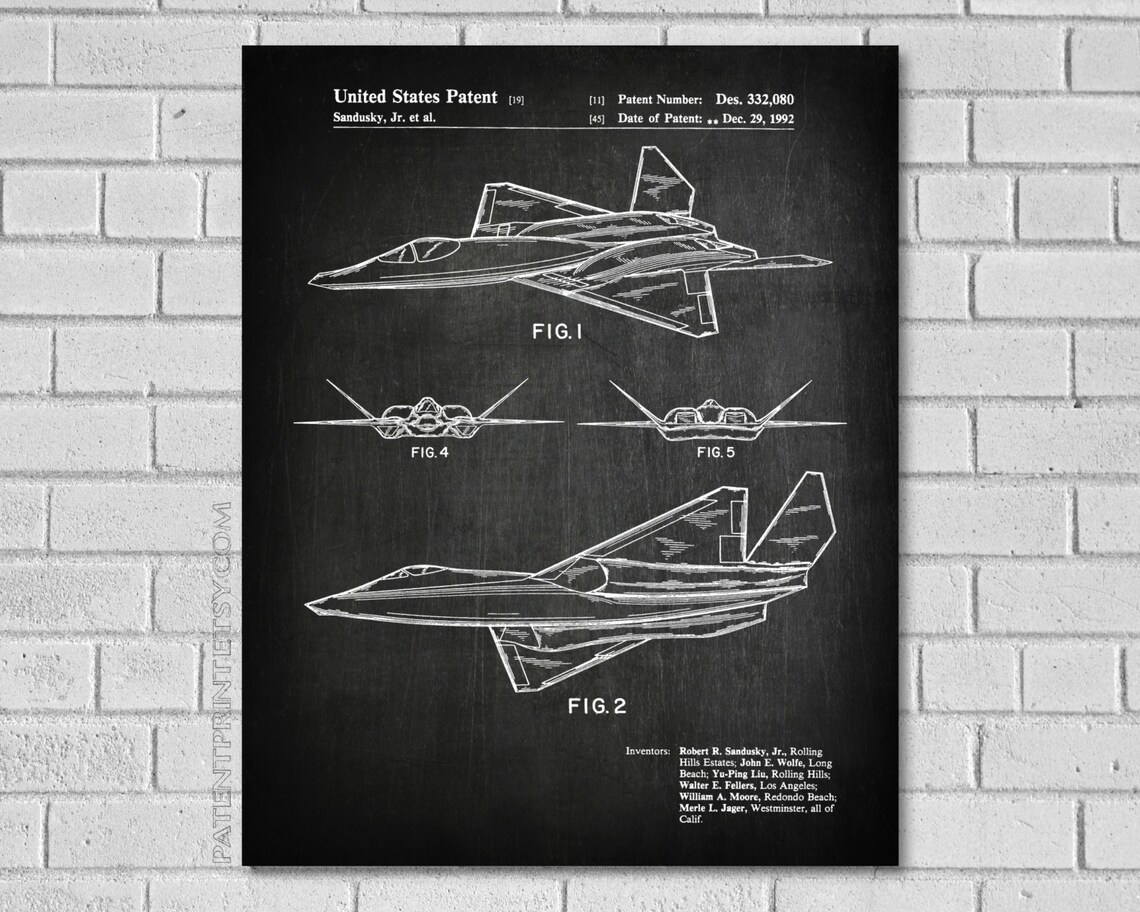 Military Decor Northrop F23 Fighter Stealth Aircraft - Etsy