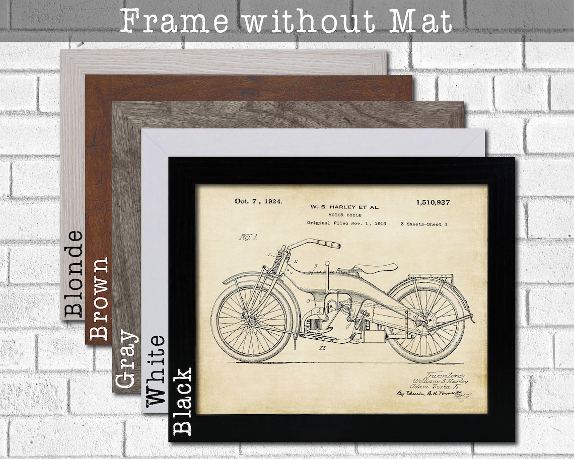 Patent Print Framed Decor Patent Frame Patent Wall Art | Etsy