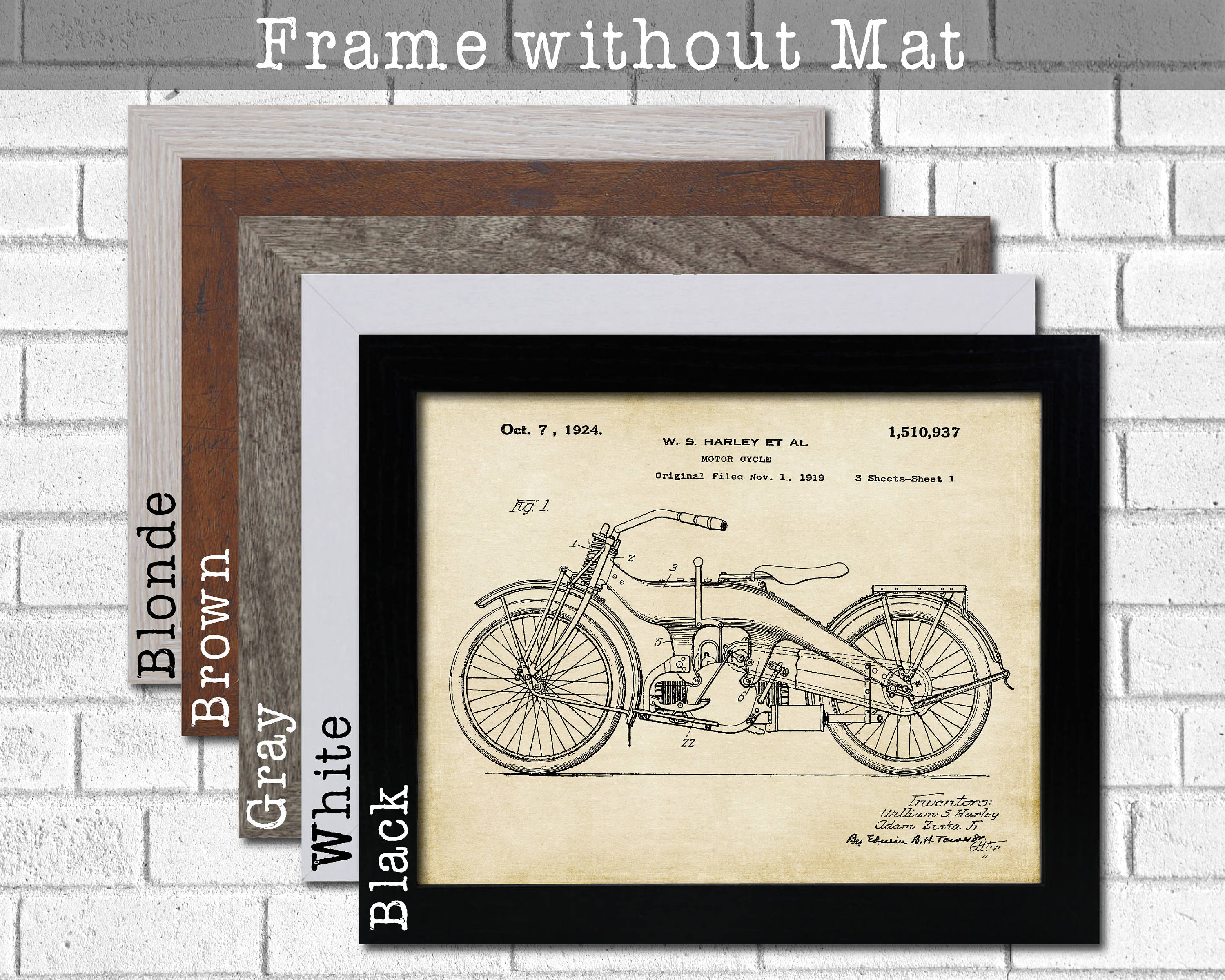 Patent Print Framed Decor - Patent Frame - Patent Wall Art - Historic ...