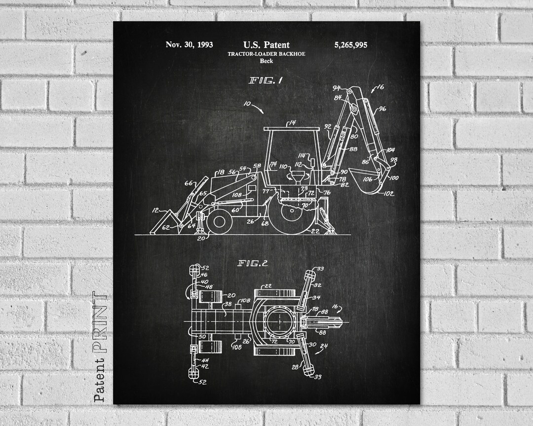 Tractor,loader Backhoe, Construction Art, Construction Decor ...