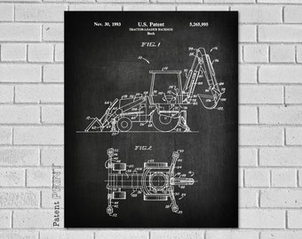 Backhoe Tractor - Etsy
