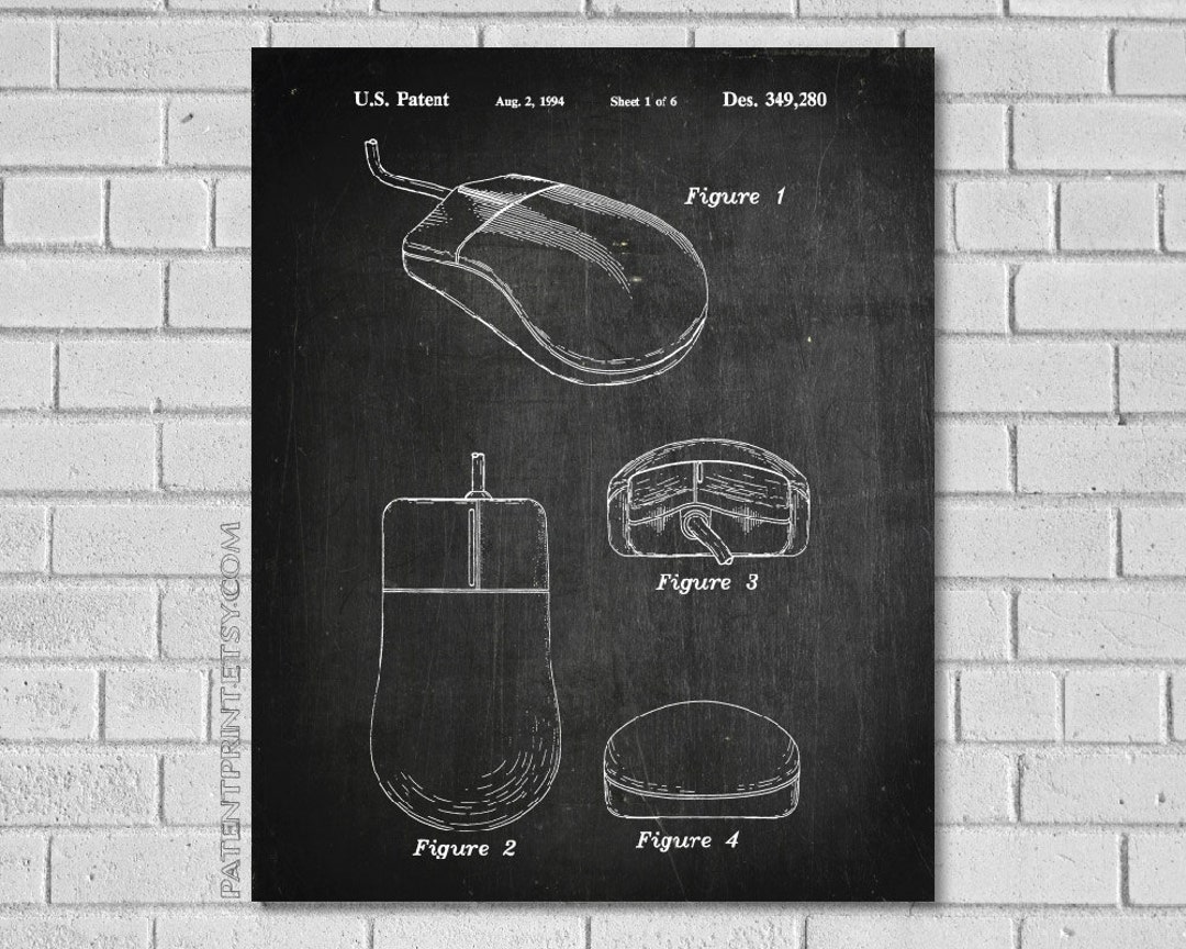 Computer Mouse Patent Print - Computer Patent - Computer Poster ...