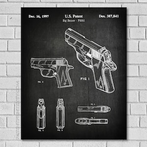 Sig P220 Patent Print - - Sig Sauer Art - Sig Sauer Decor - Gun Patent ...