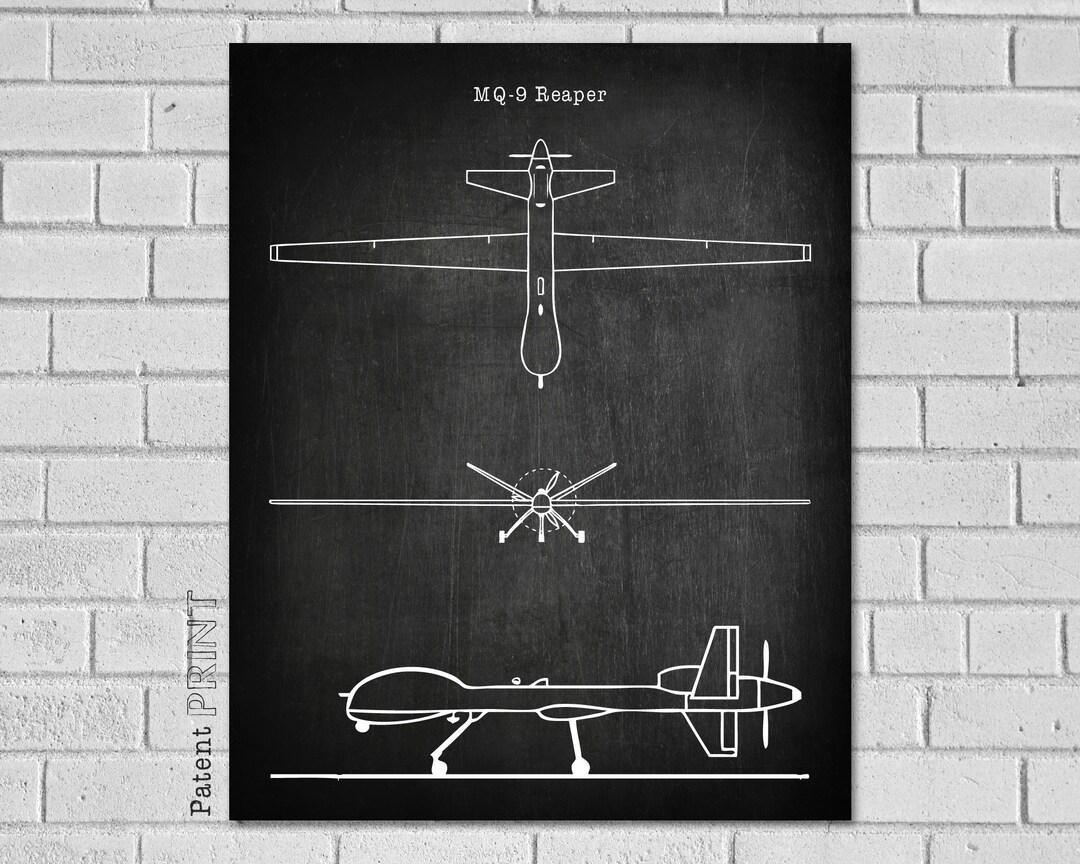 MQ9 Reaper Drone - MQ 9 Drone Aircraft - Aircraft Art - Military Art ...