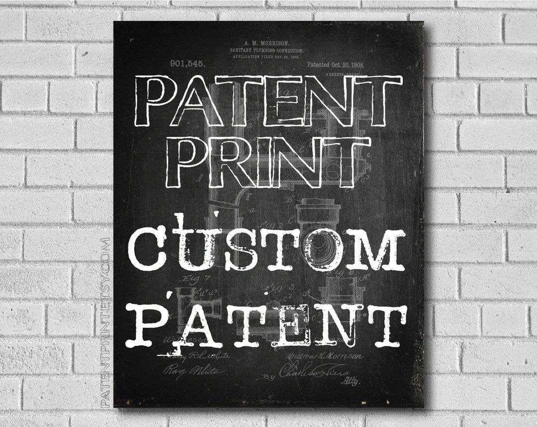 Custom Patent Print - Patent Decor - Patent Wall Art - Patent Poster ...