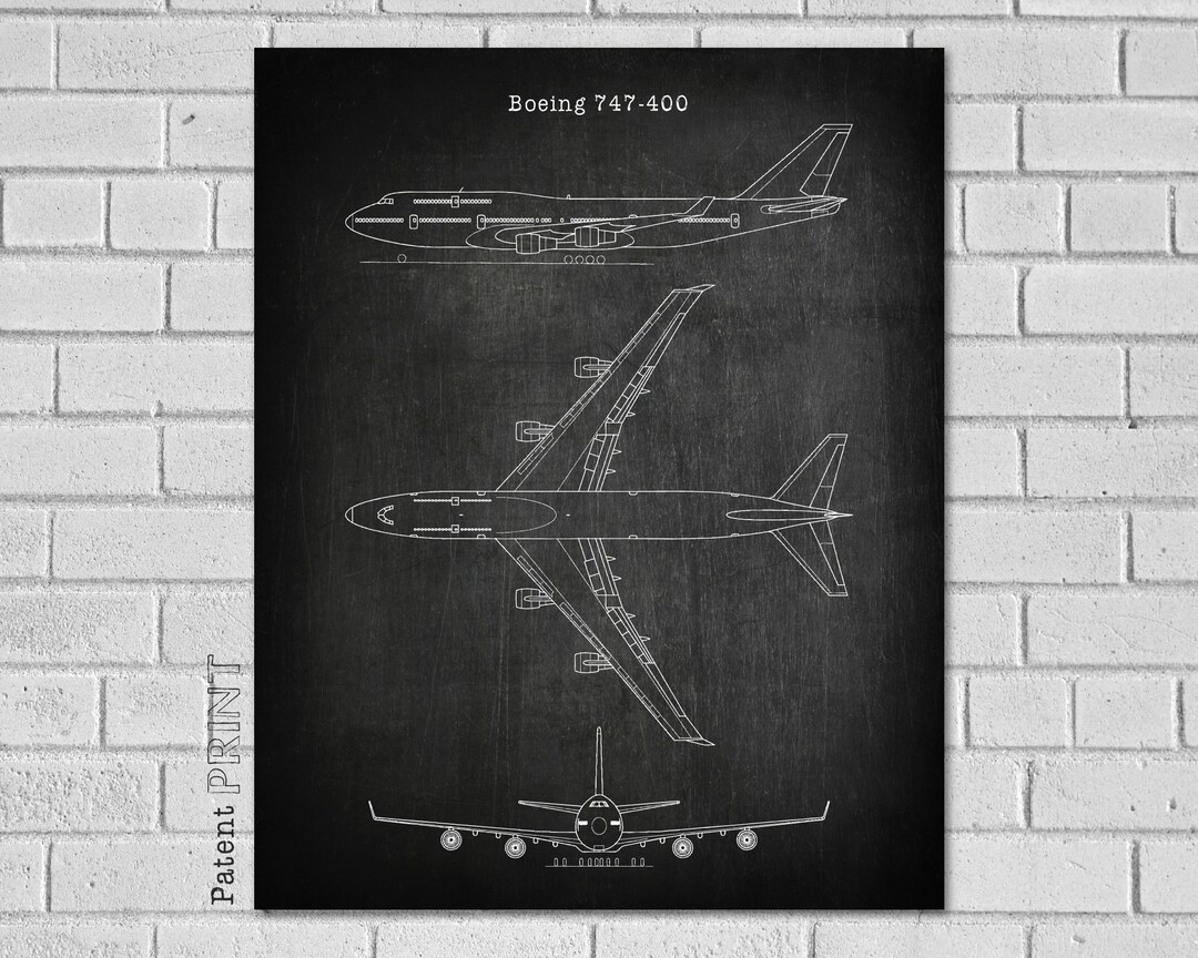 Boeing 747-400 Airplane Decor - Aircraft Decor - Plane Decor - Airplane ...