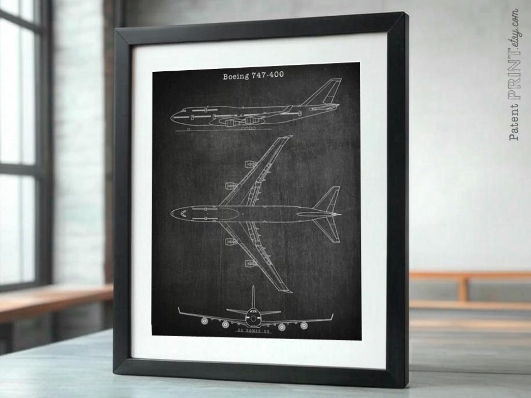 Boeing 747-400 Airplane Decor - Aircraft Decor - Plane Decor - Airplane ...