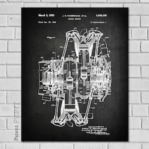 Radial Engine Airplane Patent Print - Aircraft Patent - Plane Art ...