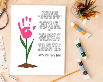 Mother's Day Handprint Art Craft | Mothers Day Crafts for Kids ...