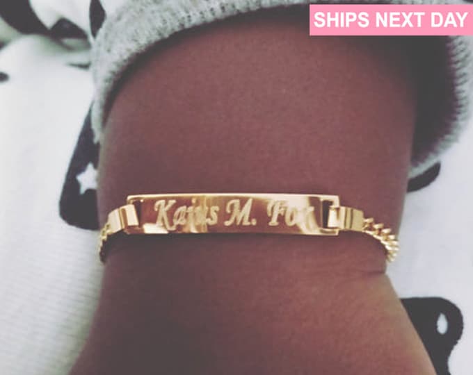 Baby Bracelet Personalized, Child ID Bracelet, Custom Name Bracelet ...