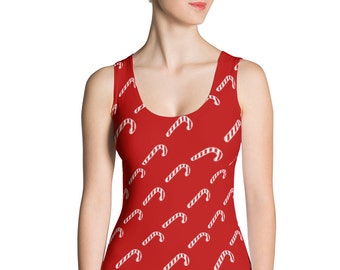 Candy cane leggings | Etsy