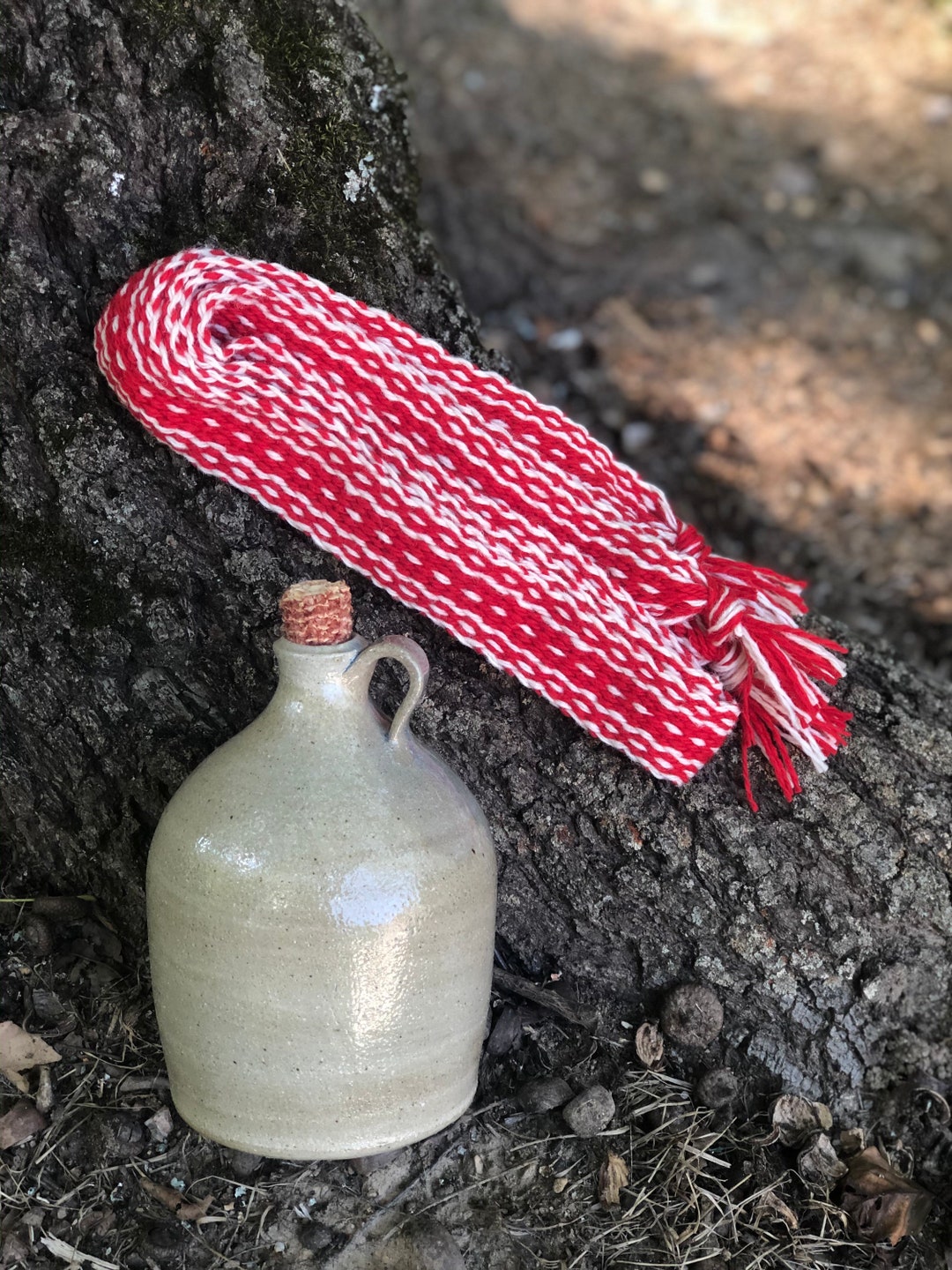Highland Wool Garters red and White - Etsy
