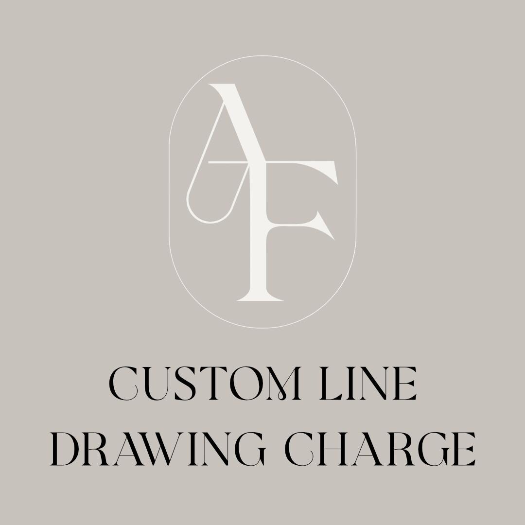 Custom Line Drawing Charge - ADD ON ONLY - Etsy