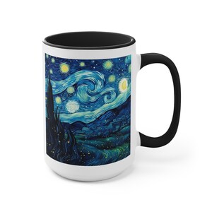 Starry, Starry Night Two Tone Ceramic Coffee Mug, Available in 11 and ...