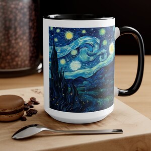 Starry, Starry Night Two Tone Ceramic Coffee Mug, Available in 11 and ...
