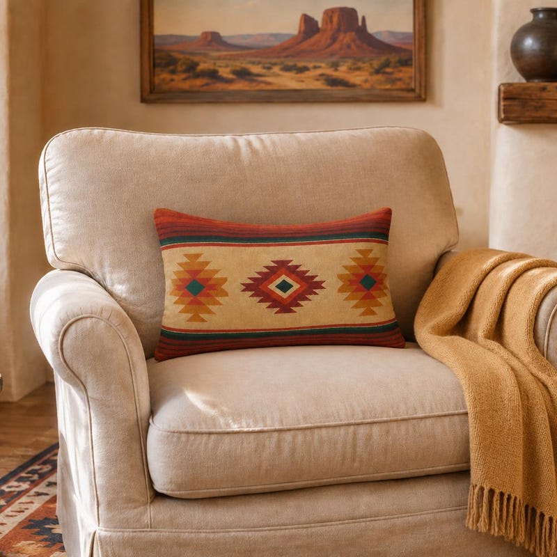 Rust Southwestern Pillows - Etsy