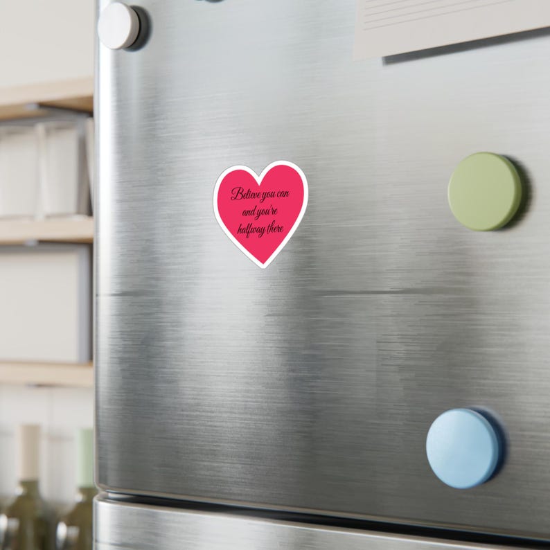 Inspirational Kiss-cut Vinyl Decal Sticker Believe You Can and You're ...