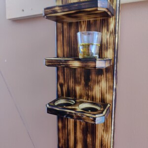 Wall-mounted Hook and Ring Game With Shot Glass Score Display Rustic Pine - Etsy