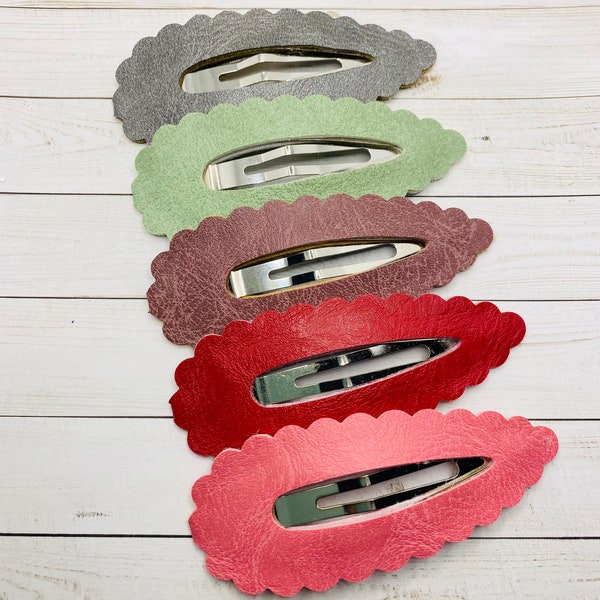 Leather Snap Clip - Etsy